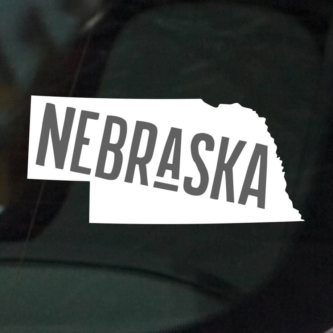 Home State Collection: the State of Nebraska Decal Window Bumper ...