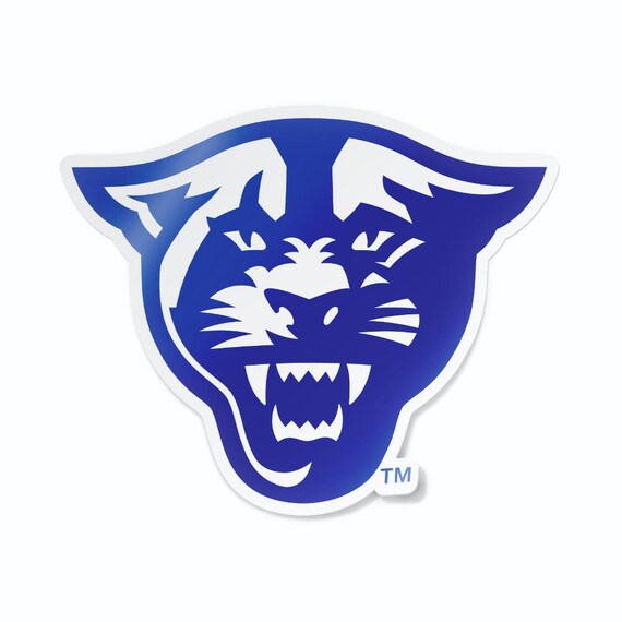 Georgia State University Panthers Mascot Head Logo Car Decal - Etsy