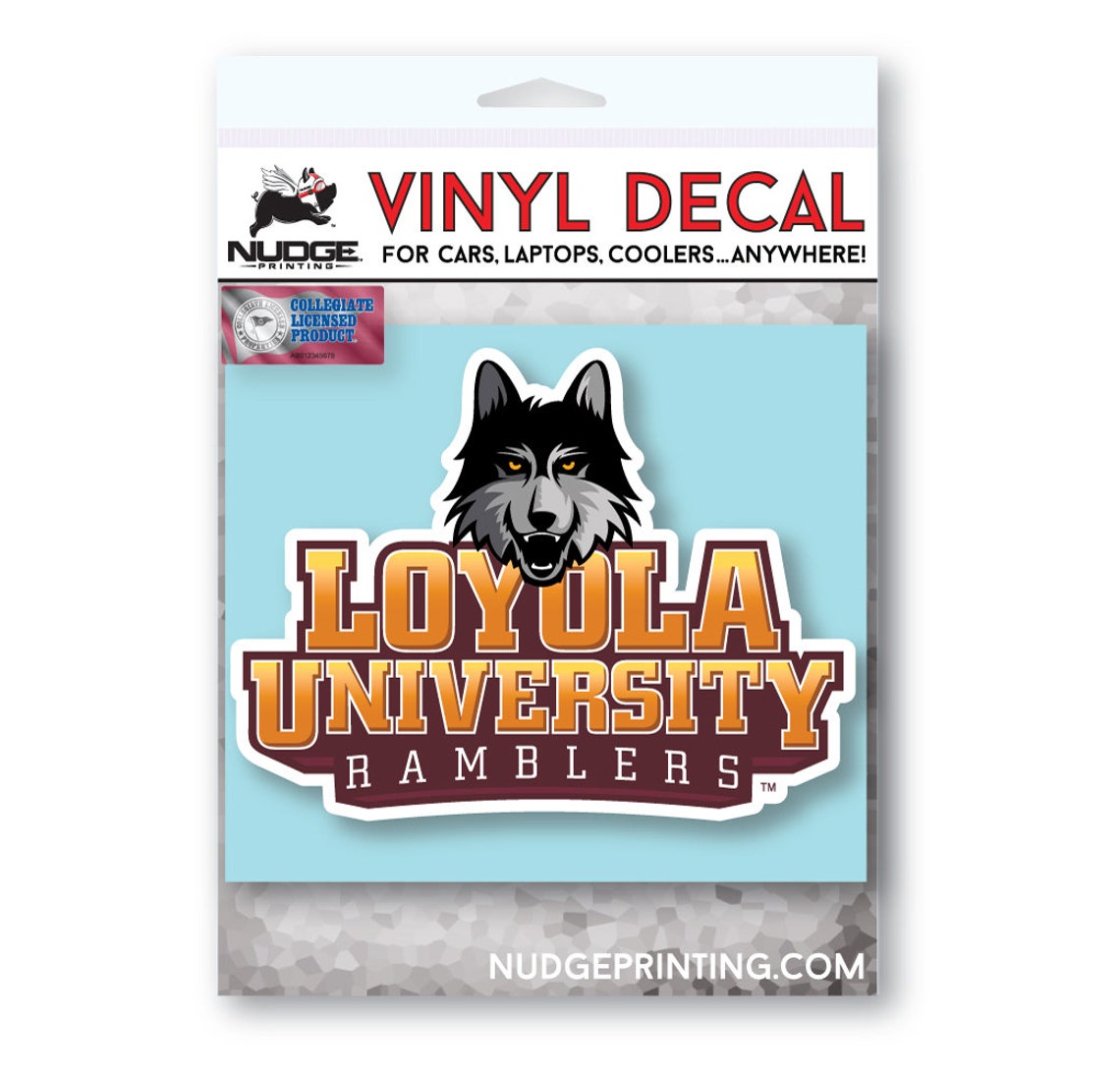 Loyola University Chicago LUC Ramblers LU Wolf Vinyl Car - Etsy