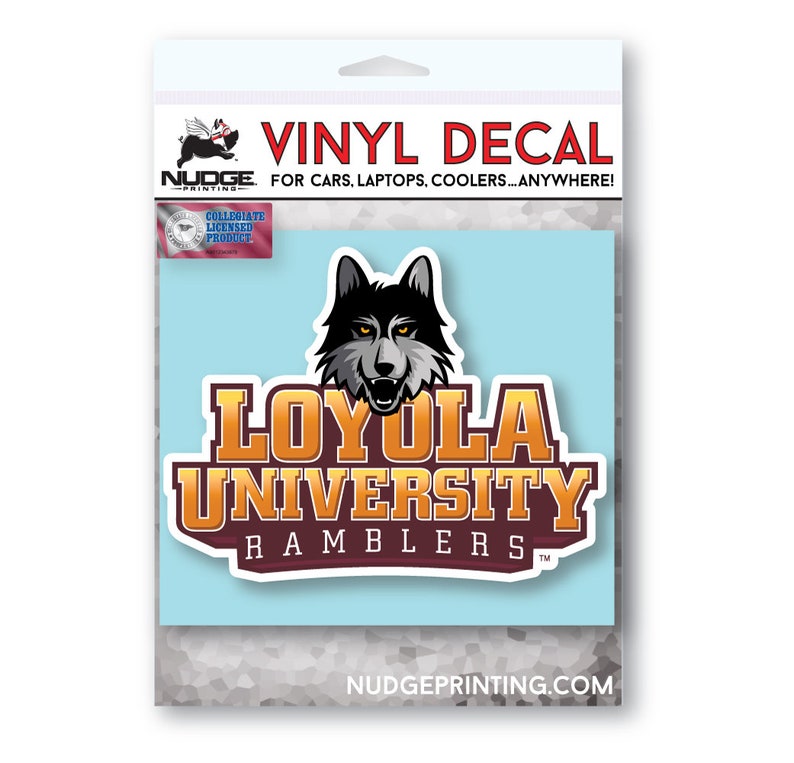Loyola University Chicago LUC Ramblers LU Wolf Vinyl Car - Etsy