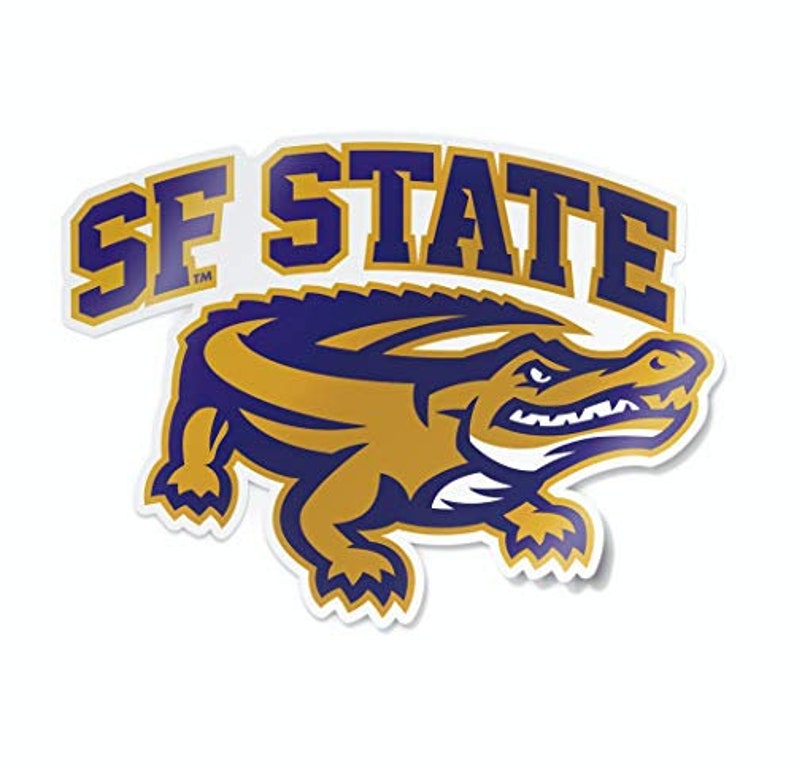 San Francisco State University Gators Athletic Logo Car Decal - Etsy