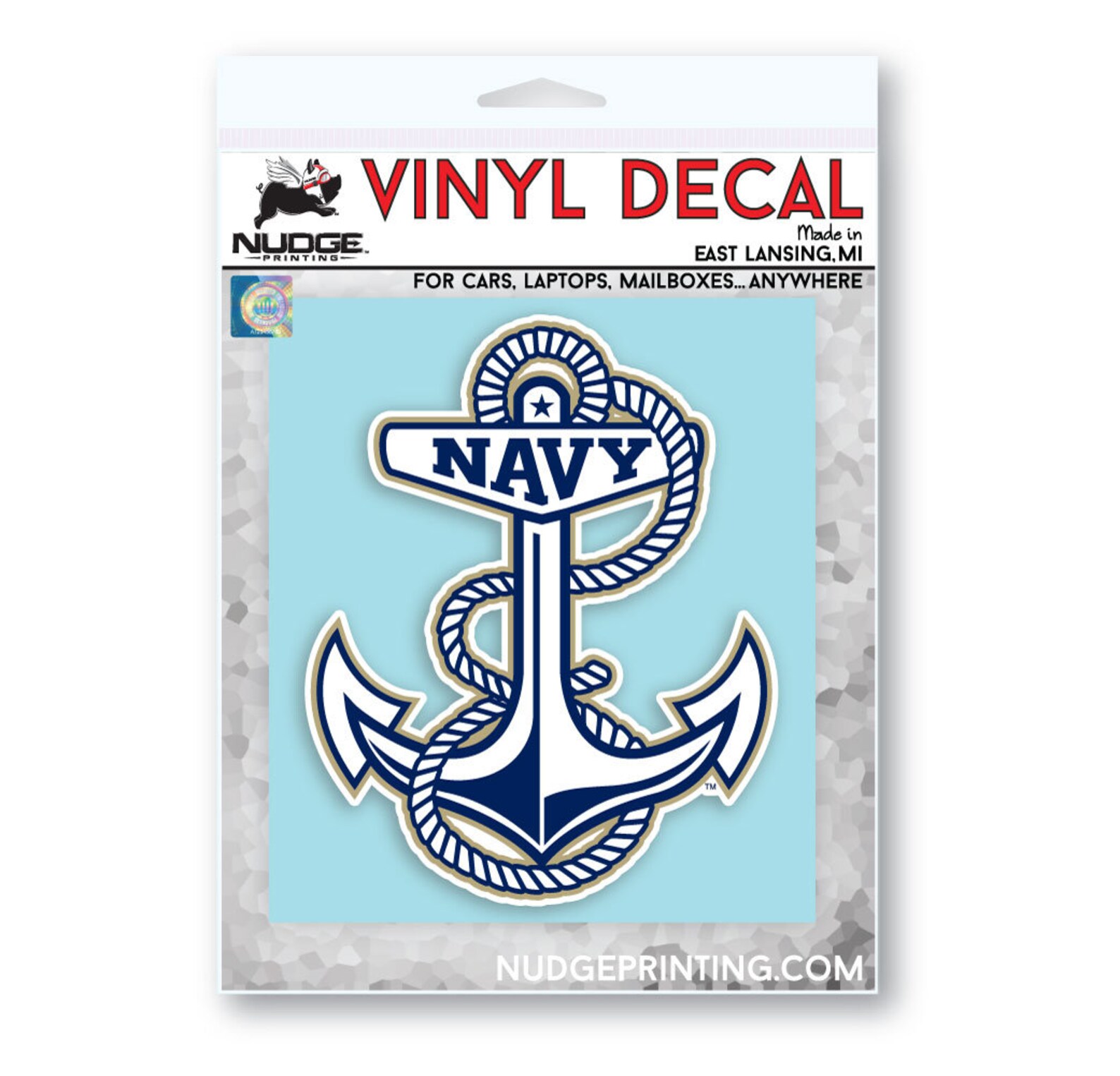US Naval Academy Anchor Logo Car Decal Navy Sticker - Etsy