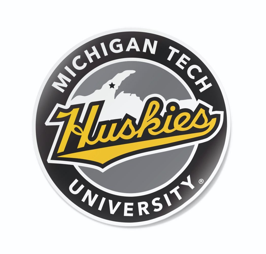 Michigan Tech University Sticker Circular Combo Logo Decal Window ...