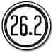 26.2 Miles Ran Full Marathon Running Grunge Vintage Vinyl Car Decal ...