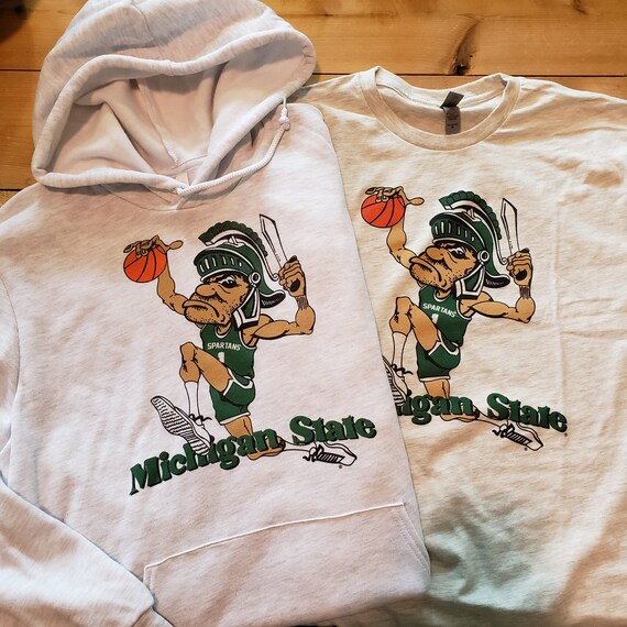 Michigan State Spartans Vintage Dunking Gruff Sparty Unisex - Etsy