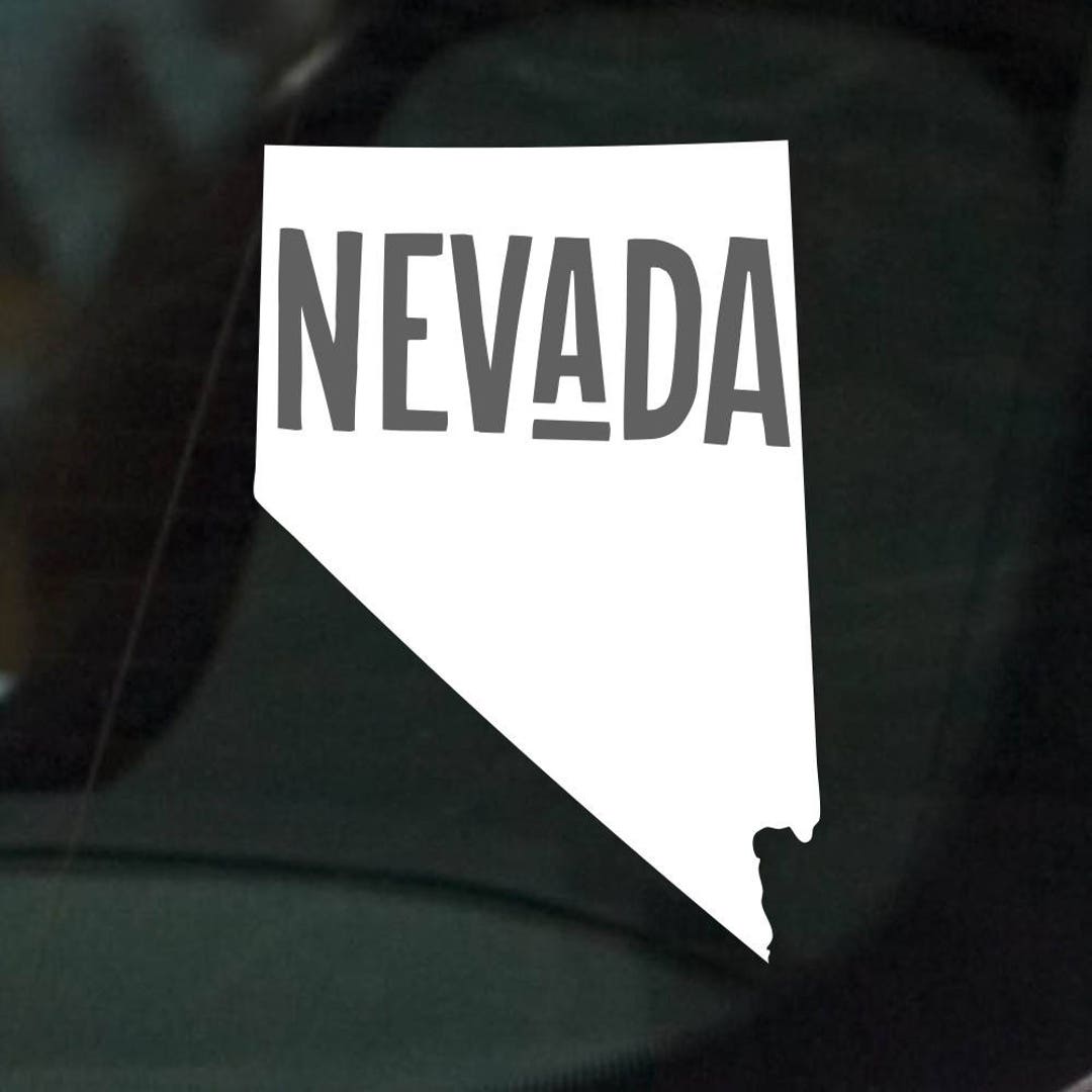 Home State Collection: the State of Nevada Decal Window Bumper Sticker ...