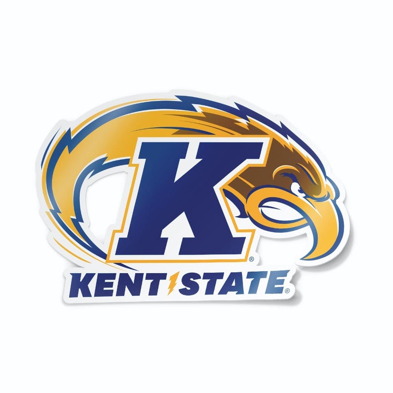 Kent State University Golden Flashes Primary Logo Car Decal | Etsy