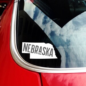 Home State Collection: the State of Nebraska Decal Window Bumper ...