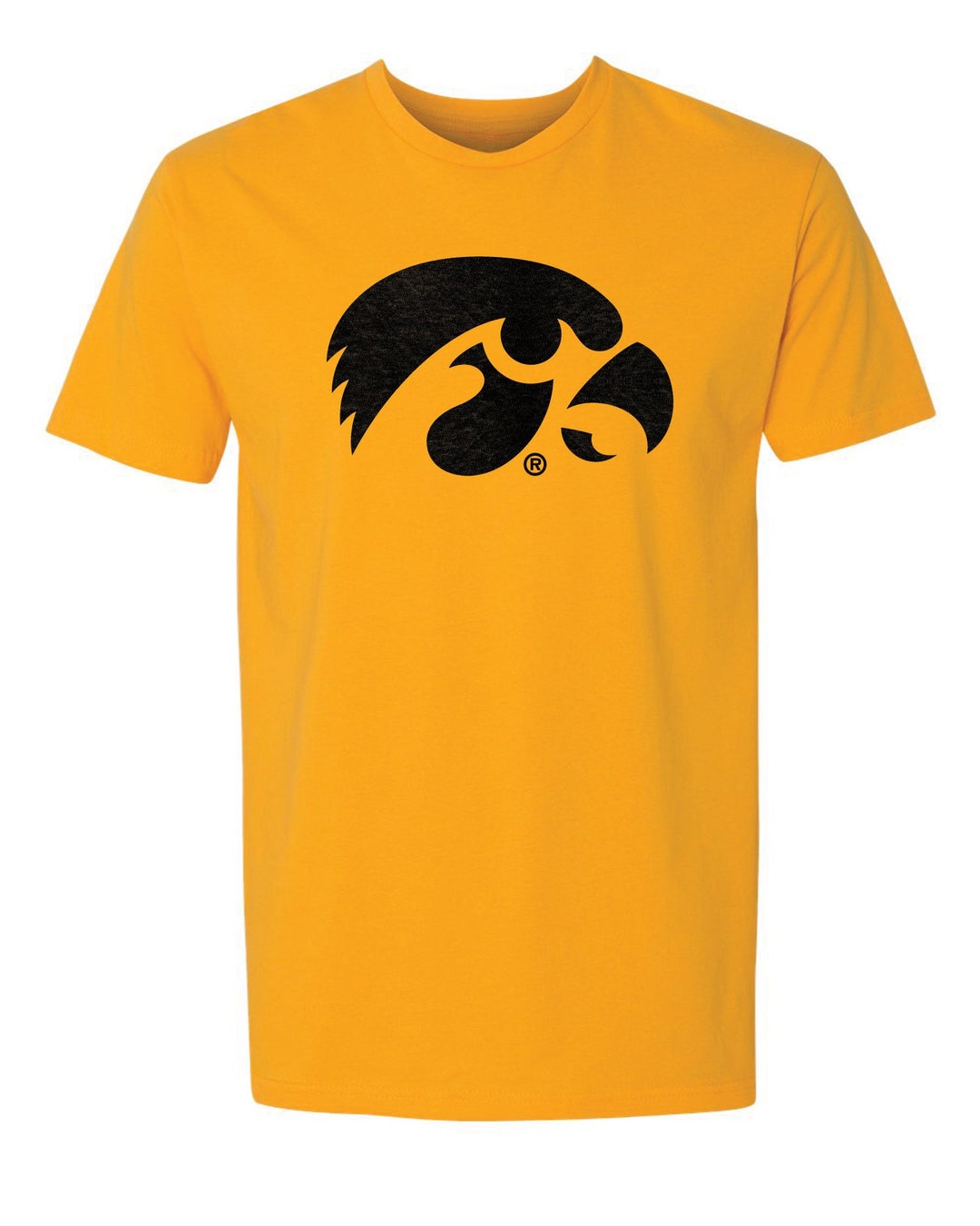 University of Iowa Hawkeyes Tigerhawk Logo Super Soft Gold Yellow ...