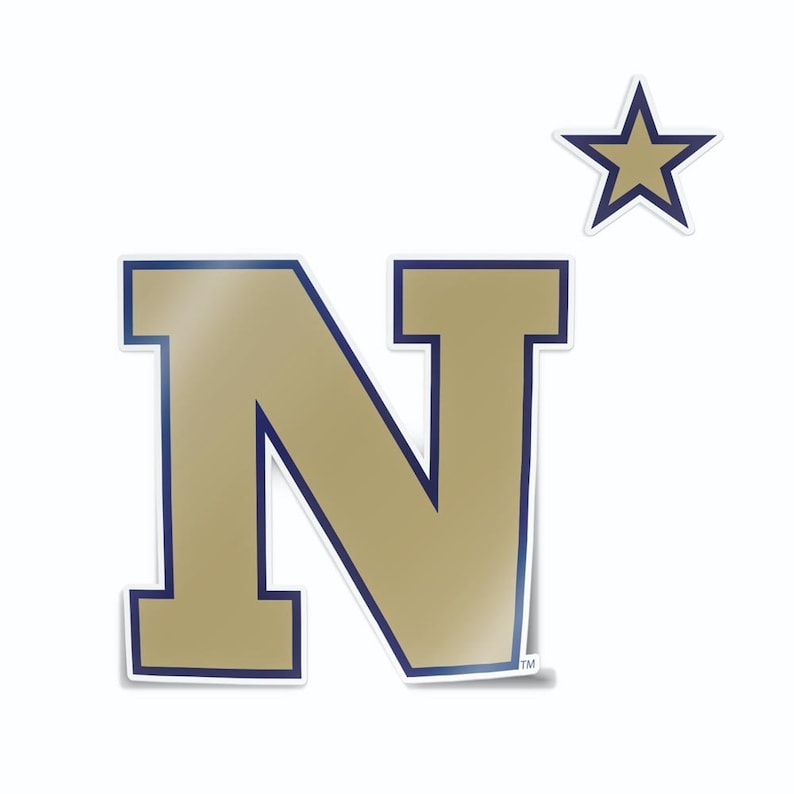 US Naval Academy Primary Logo Car Decal - Etsy