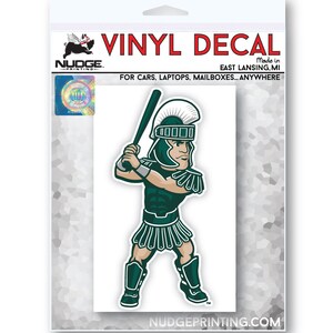 Michigan State Spartans Sticker Car Window Decal MSU Sparty Mascot ...