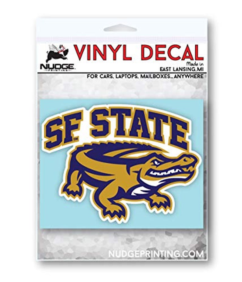 San Francisco State University Gators Athletic Logo Car Decal - Etsy
