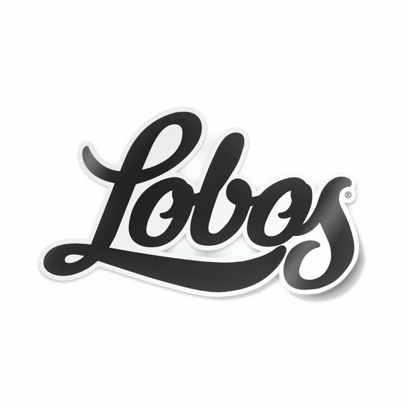 University of New Mexico Script Lobos Logo Car Decal Bumper - Etsy