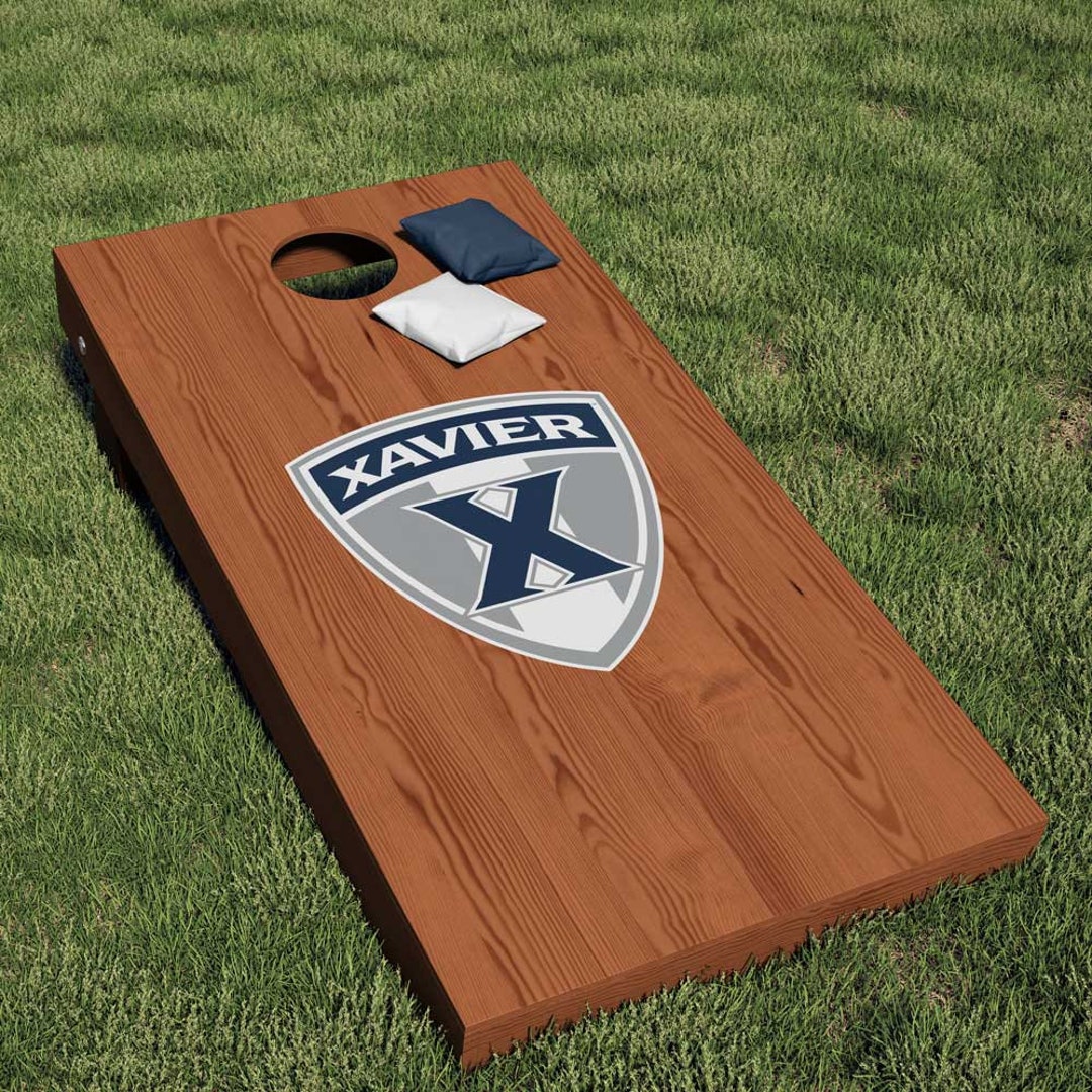 Xavier University Musketeers Shield Logo Cornhole Decal (contains 1 ...