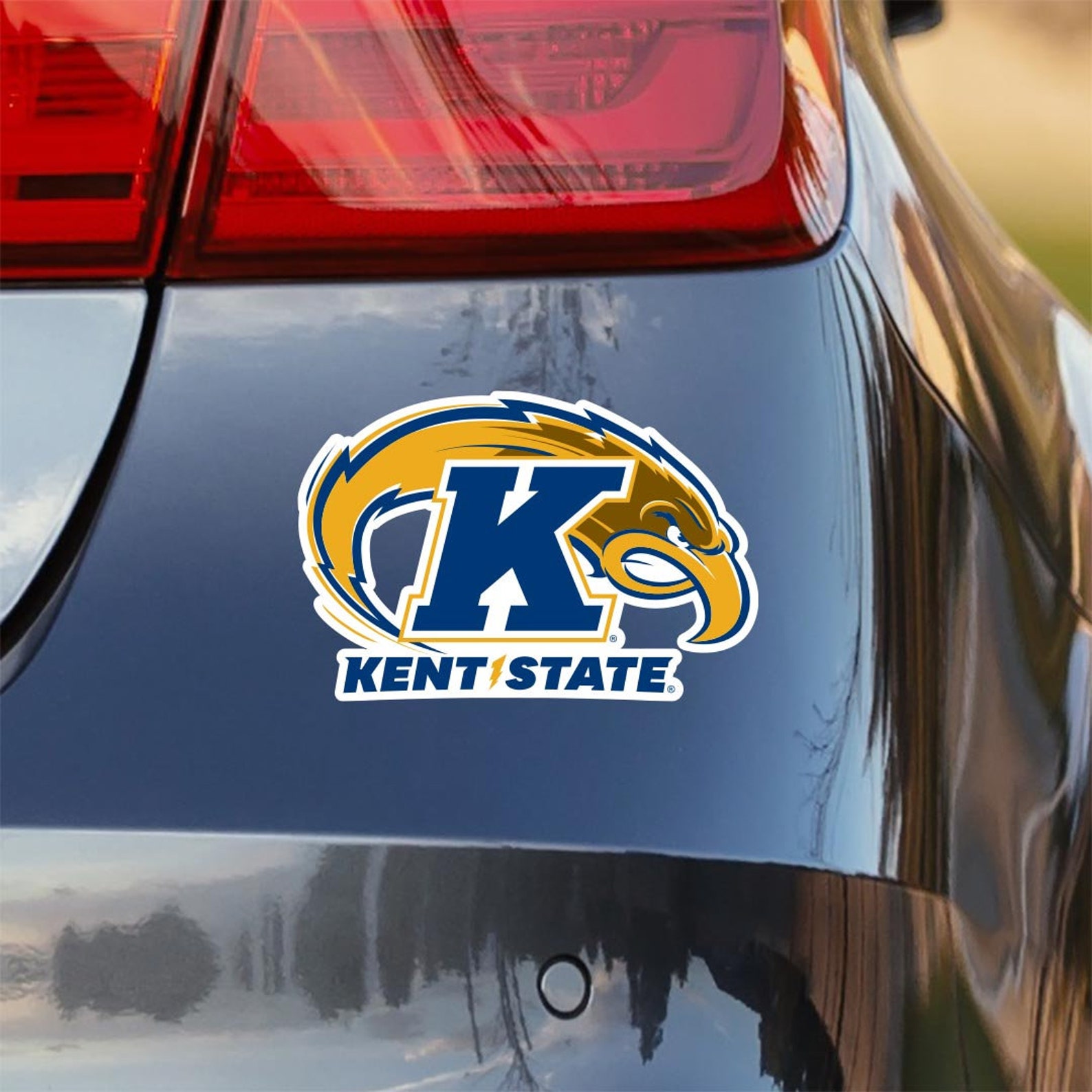 Kent State University Golden Flashes Primary Logo Car Decal | Etsy