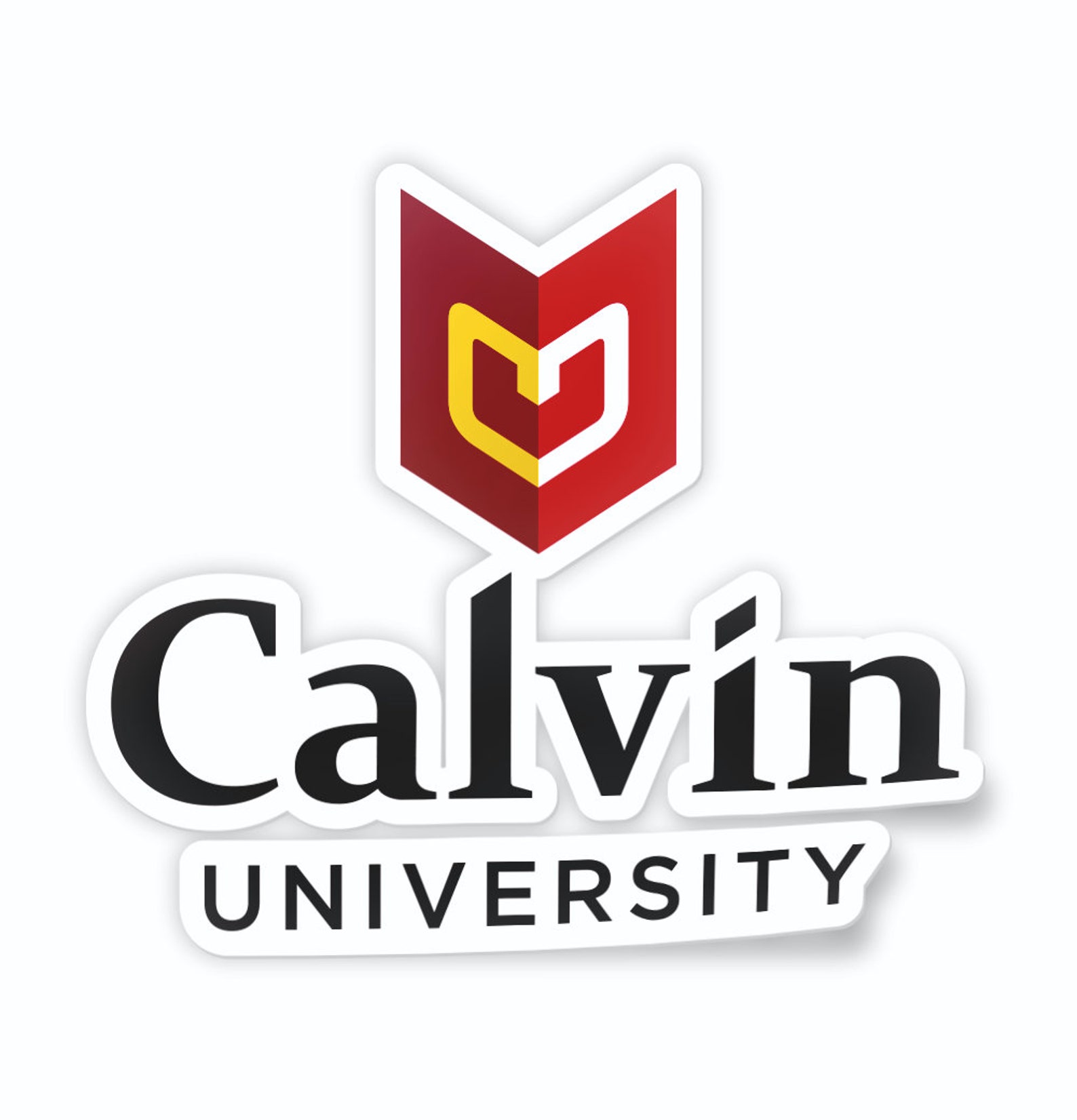 Calvin University Institutional Logo Car Decal | Etsy