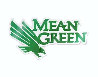 University of North Texas Mean Green Diving Eagle Logo Car | Etsy