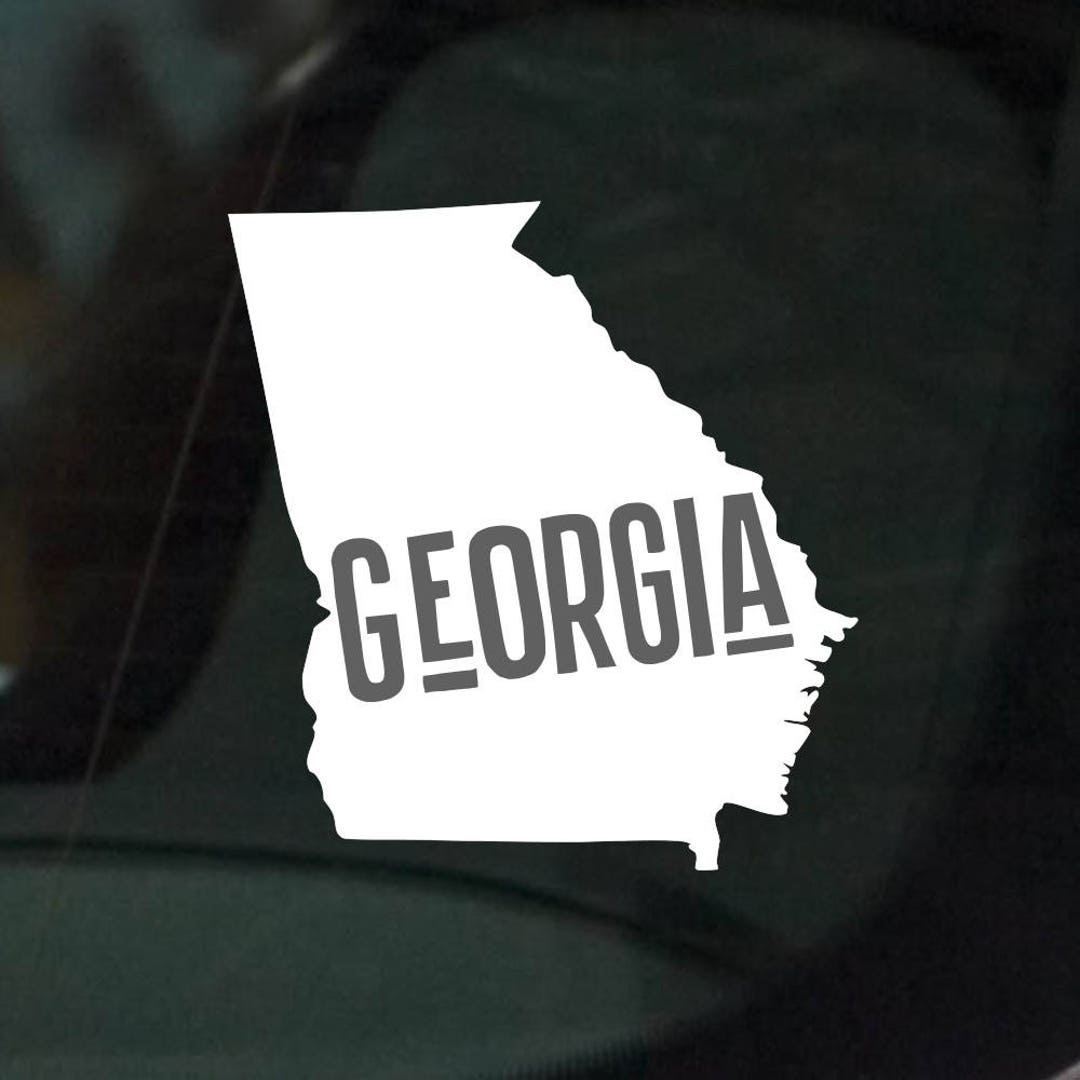 Home State Collection: the State of Georgia Decal Window Bumper Sticker ...
