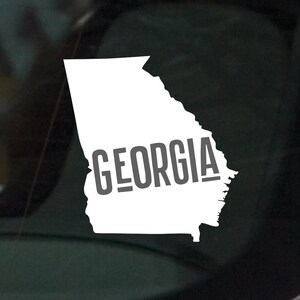 Home State Collection: the State of Georgia Decal Window Bumper Sticker ...