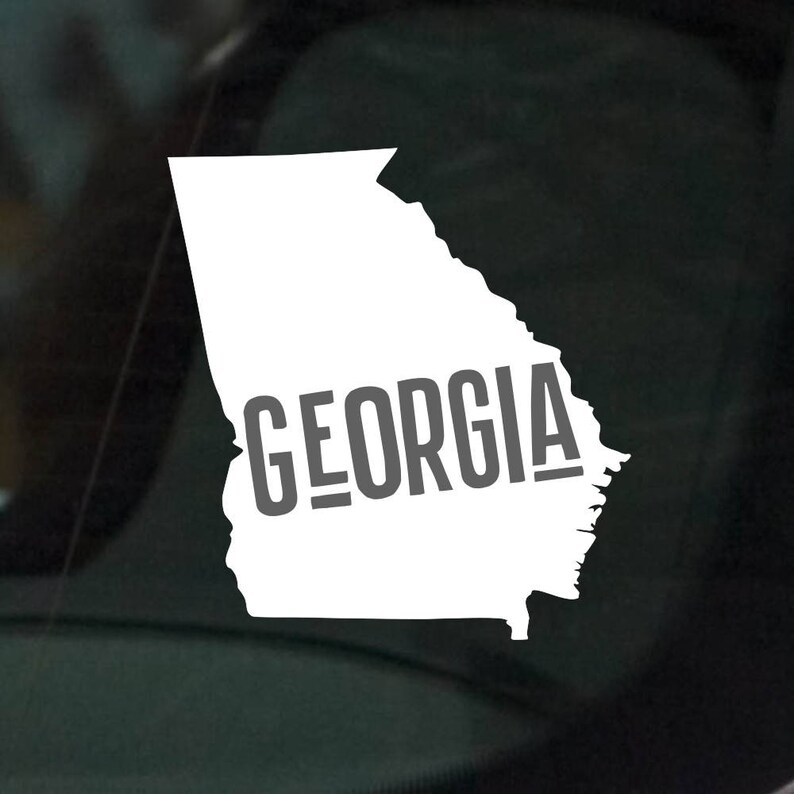 Home State Collection: the State of Georgia Car Decal Bumper - Etsy