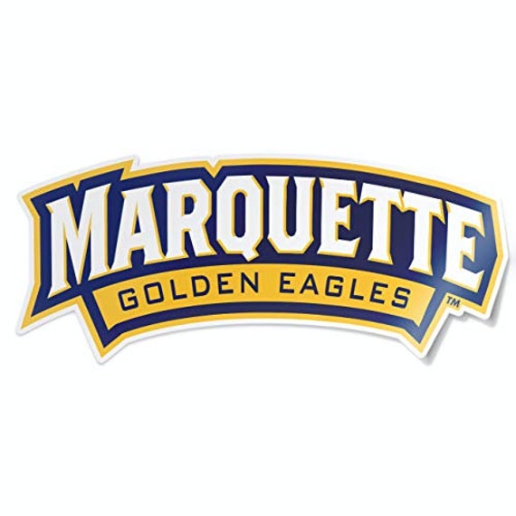 Marquette University Golden Eagles Wordmark Logo Car Decal - Etsy
