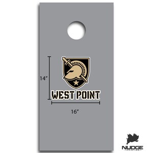 US Military Academy Army West Point Black Knights Combo Logo Cornhole ...