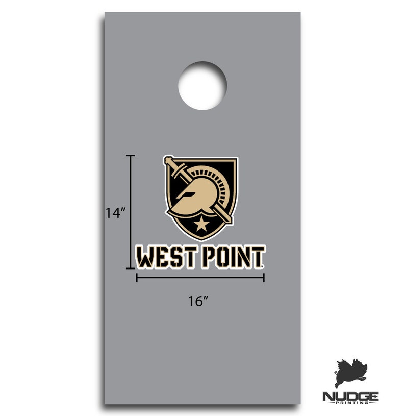 US Military Academy Army West Point Black Knights Combo Logo Cornhole ...