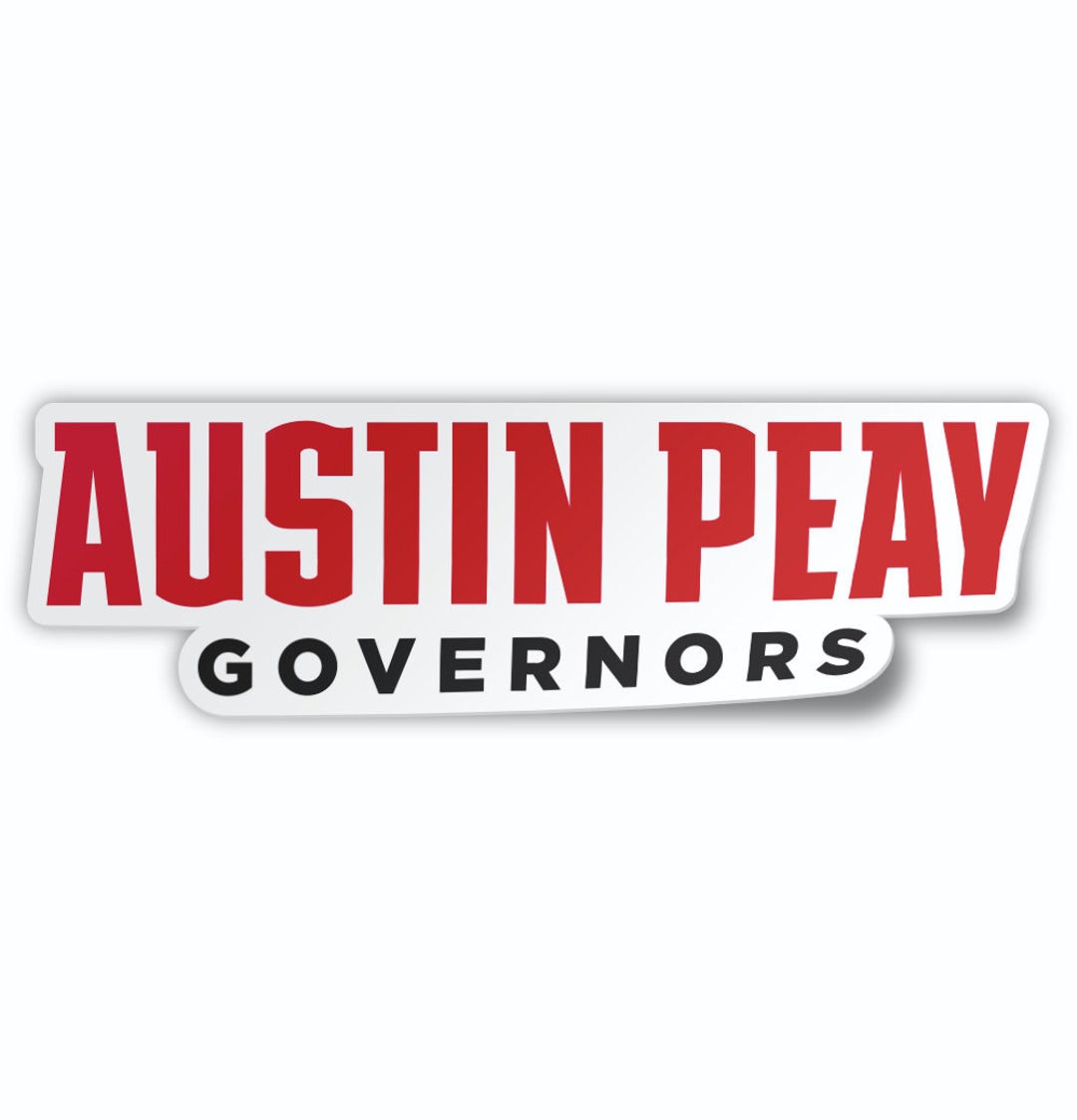 Austin Peay State University Wordmark Logo Car Decal Window Bumper ...