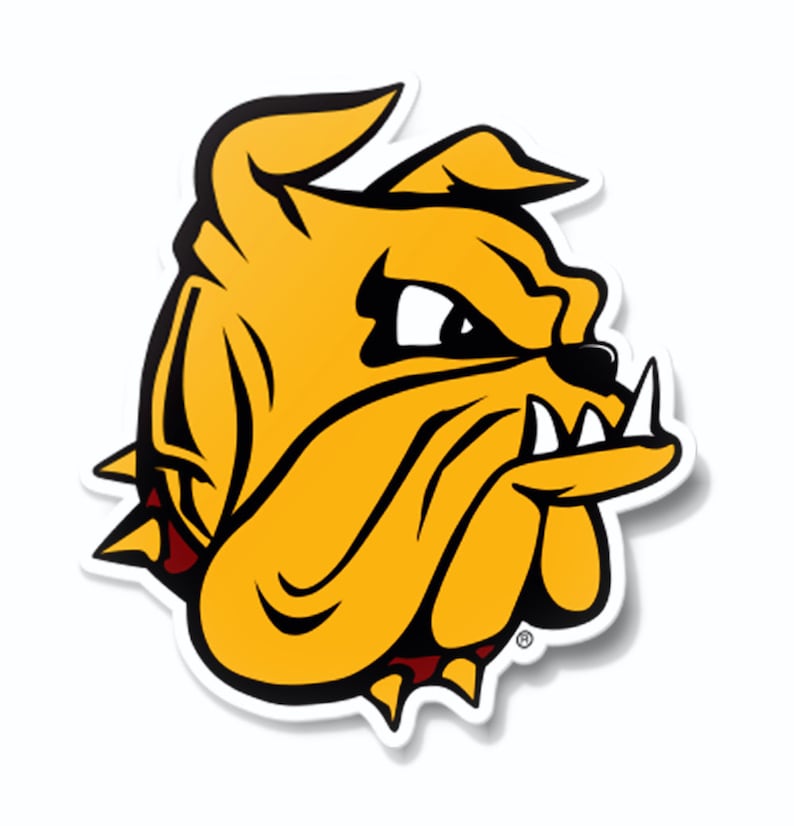 Minnesota-duluth Champ the Bulldog Mascot Logo Car Decal - Etsy