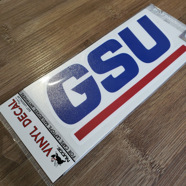 Georgia State Block GSU Logo Car Decal Bumper Sticker free - Etsy