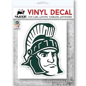 Sparty Head Sticker Michigan State Spartans Premium Heavy-duty Car ...