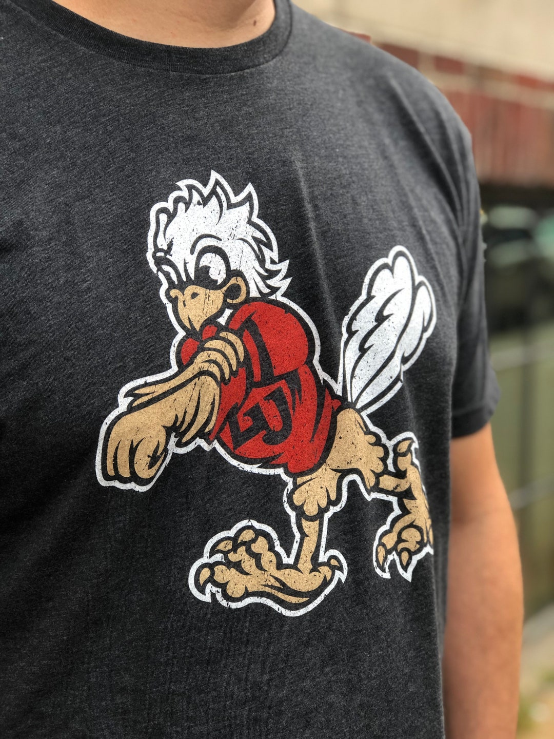 Liberty University Shirt Flames Sparky the Mascot Premium Unisex Short ...