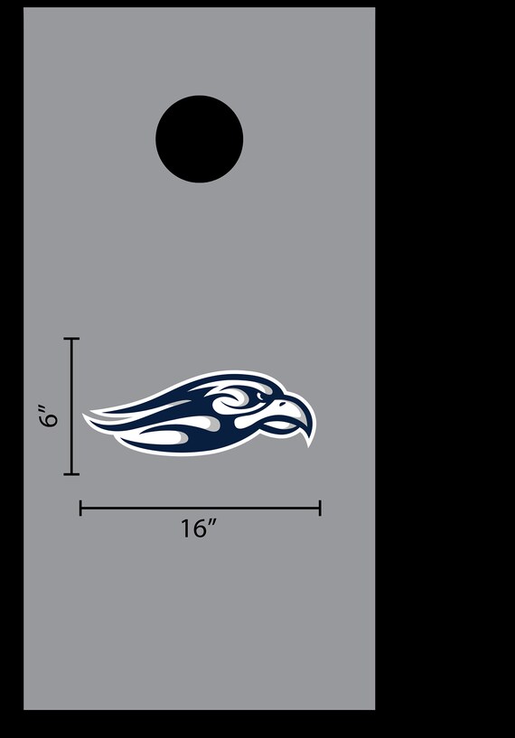 Liberty University Flames Mascot Head Logo Cornhole Decal Includes 1 ...