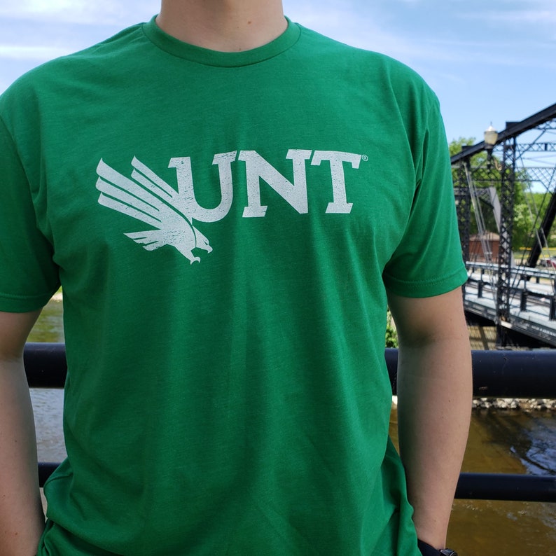 University of North Texas Mean Green Block UNT With Diving Eagle Kelly ...