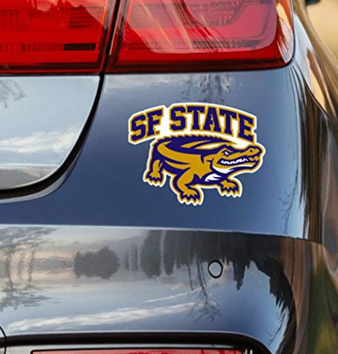 San Francisco State University Gators Athletic Logo Car Decal - Etsy