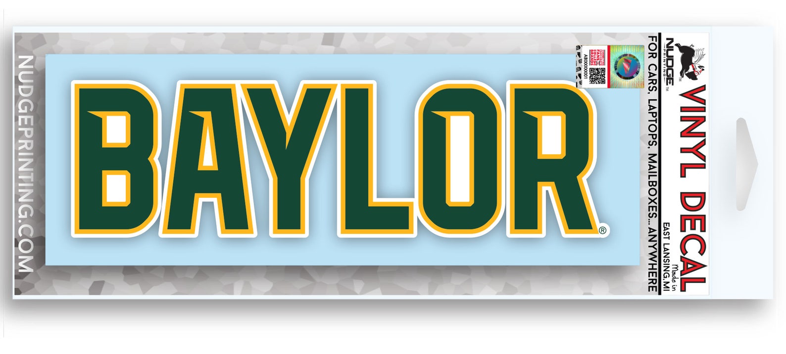 Baylor Bears Block 'baylor' Car Decal - Etsy