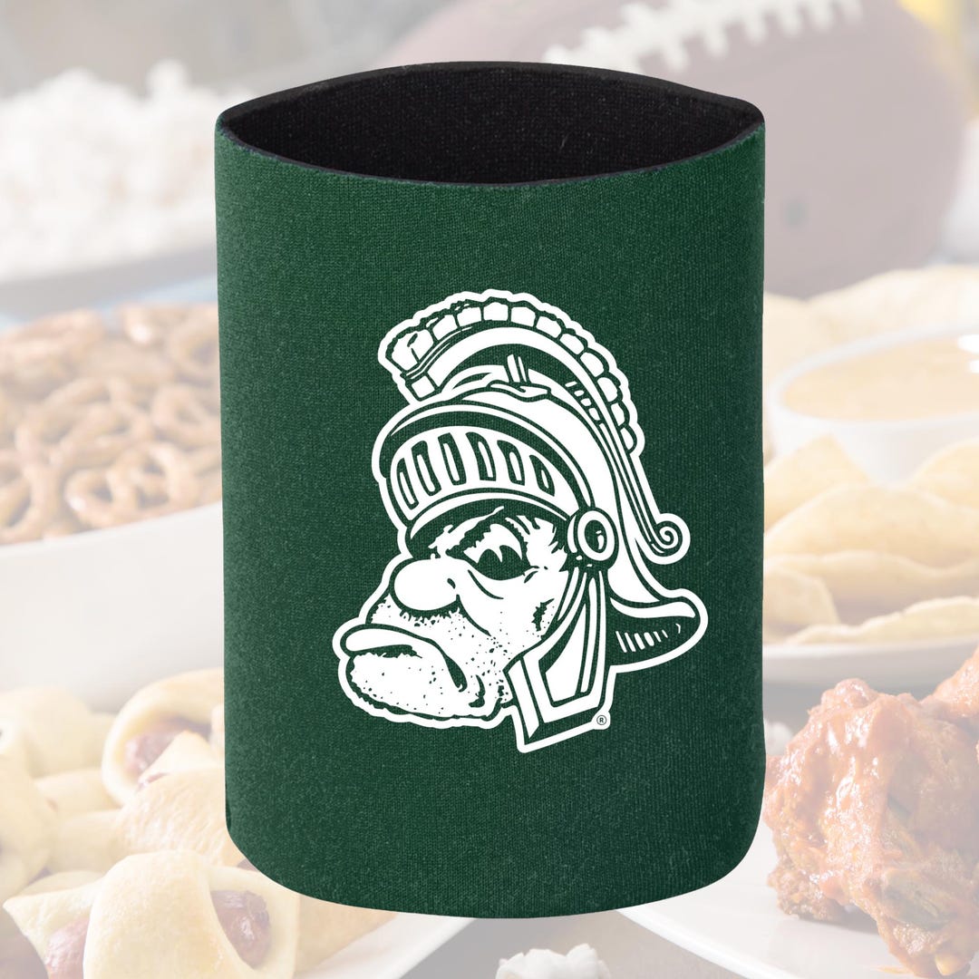 Michigan State University Gruff Sparty Can Cooler, Officially Licensed ...