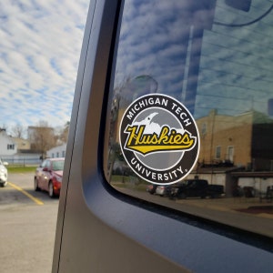 Michigan Tech University Sticker Circular Combo Logo Decal Window ...