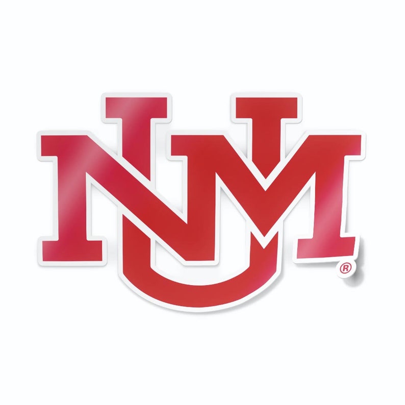 University of New Mexico Lobos Block UNM Logo Cornhole Decal - Etsy