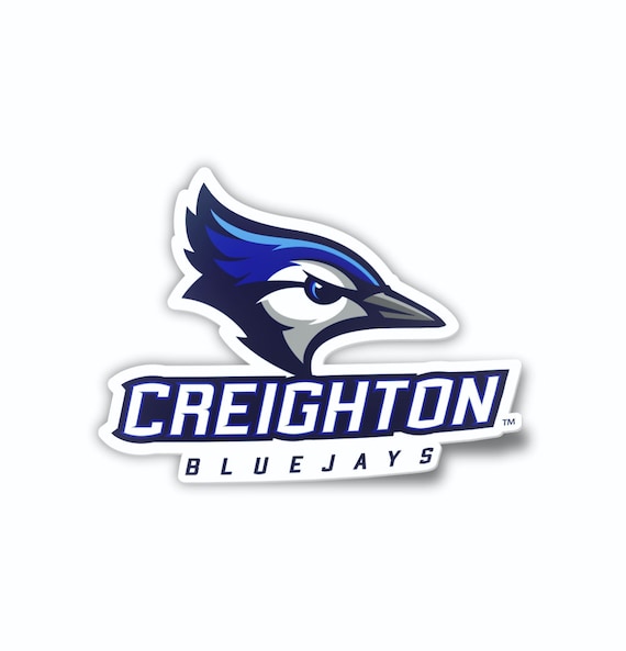 Creighton University Bluejays Full Stacked Combo Logo Car | Etsy