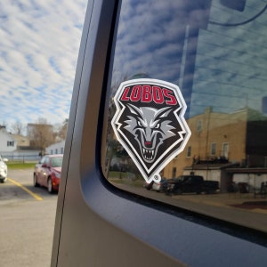 University of New Mexico Lobos Primary Shield Logo Decal Window Bumper ...