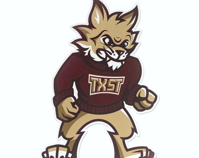 Texas State University Boko the Bobcat Mascot Full Size Logo - Etsy