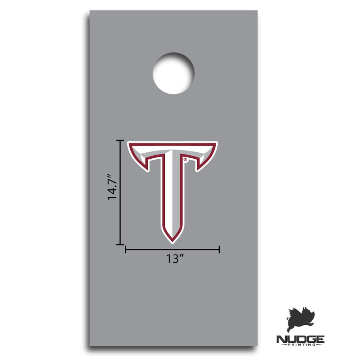 Troy University Trojans Sword T Primary Logo Cornhole Decal - Etsy.de