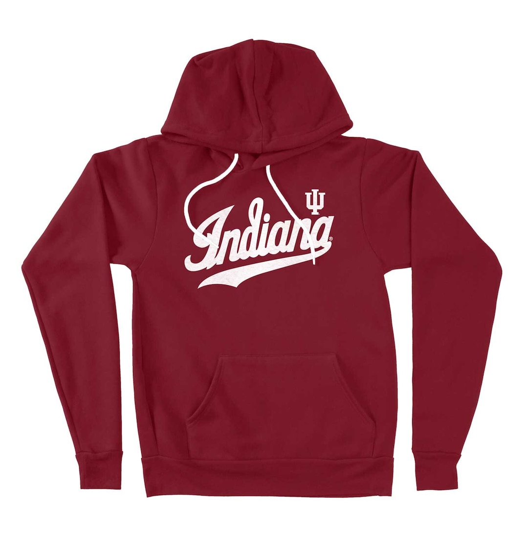 Indiana University Sweatshirt Script Indiana IU Trident Crimson Soft ...