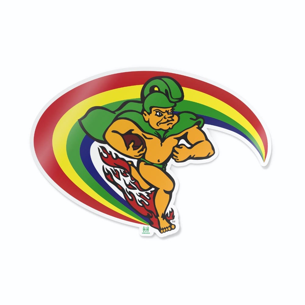 University of Hawaii Vintage Rainbow Warrior Logo Sticker Decal for ...