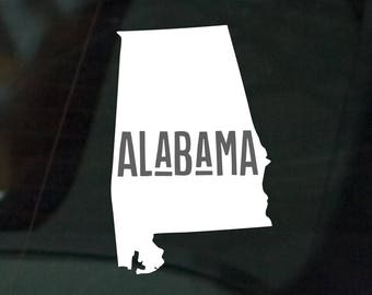 Alabama State Decal - Etsy