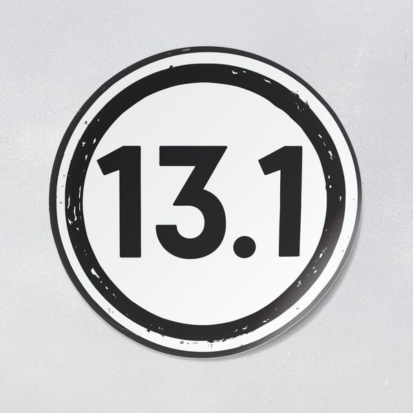 Half Marathon Bumper Sticker - Etsy
