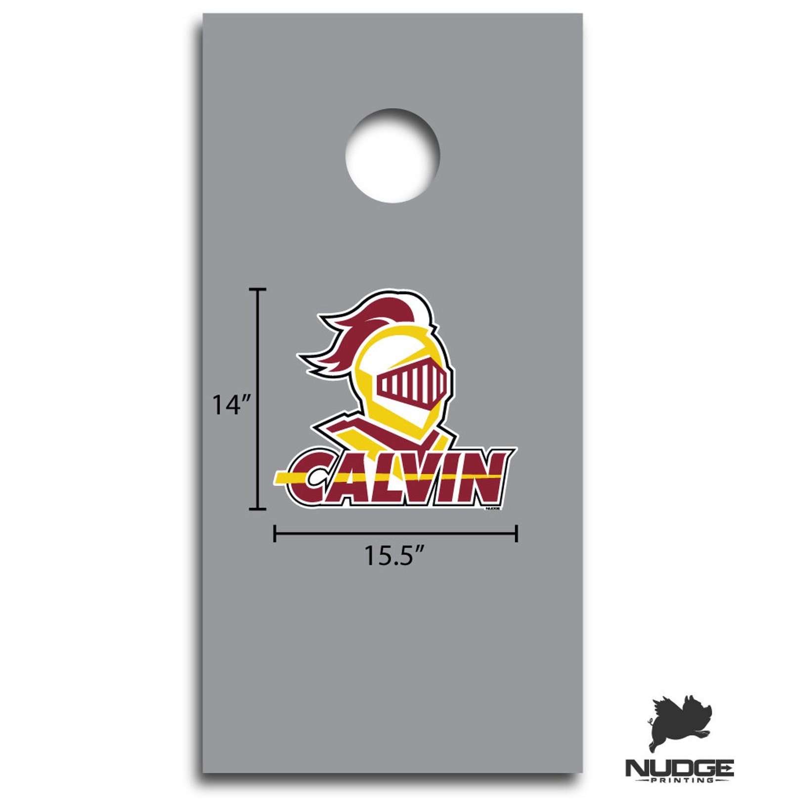 Calvin University Calvin College Knights Logo Cornhole Decal - Etsy