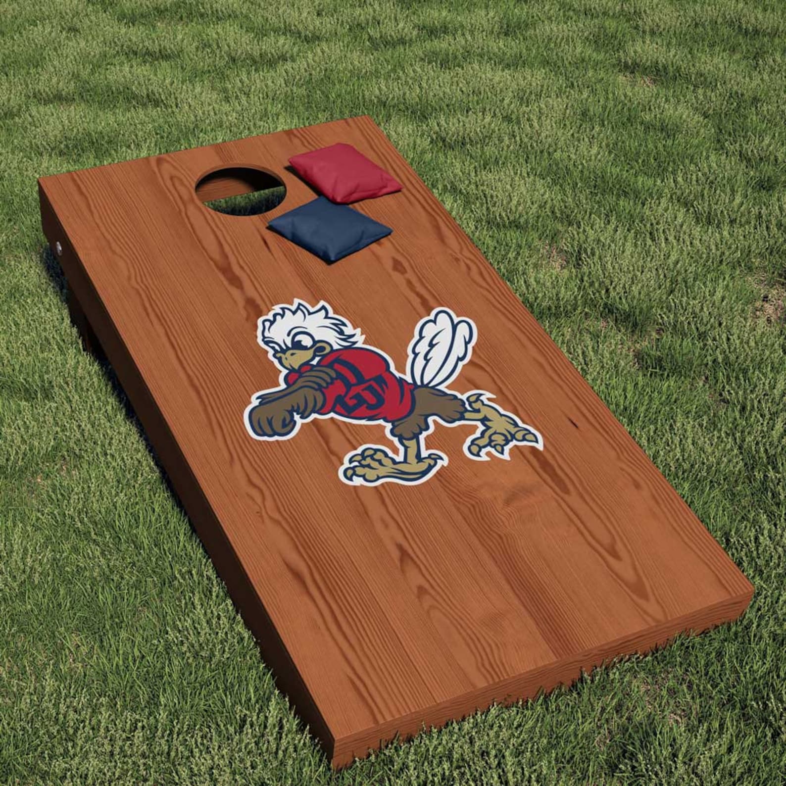 Liberty University Flames Sparky the Mascot Cornhole Decal | Etsy