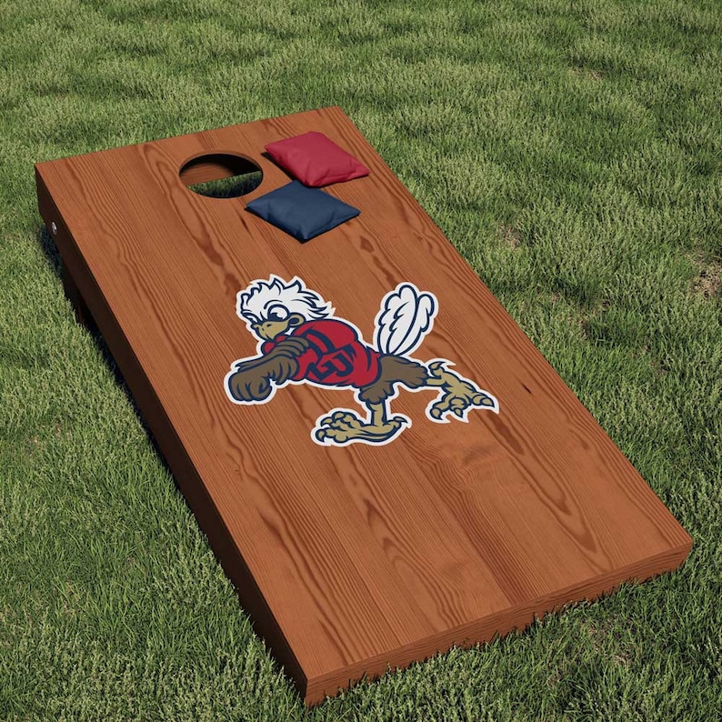 Liberty University Flames Sparky the Mascot Cornhole Decal | Etsy